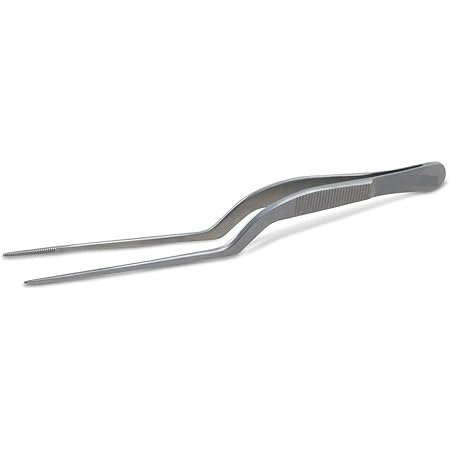 NJ Culinary Tweezer 8 Inches, Food Tweezer, Stainless Steel Bayonet ...