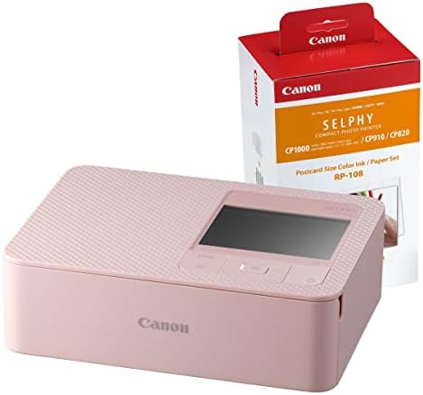 Canon SELPHY CP1500 Wireless Photo Printer inc RP-108 Ink Paper Set ...