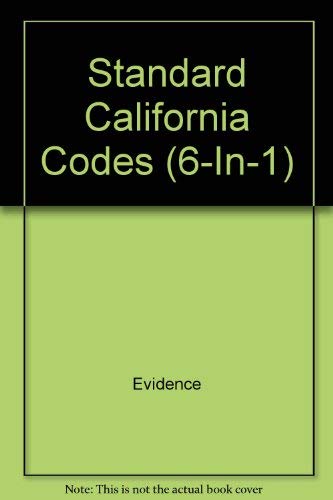 Standard California Codes (6-In-1): California: 9780820517001: Amazon ...
