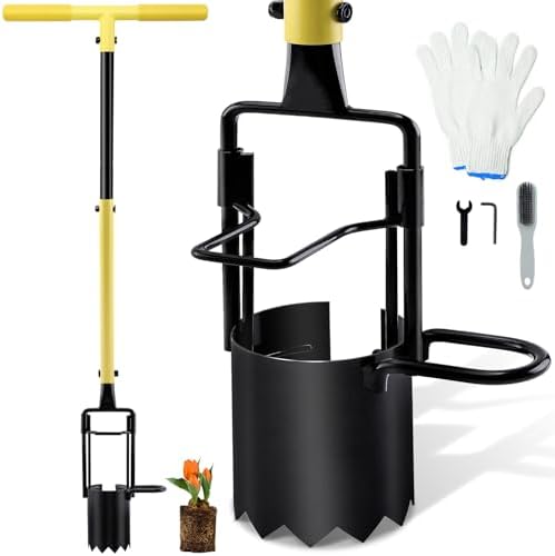 Amazon.com : Fabulas Bulb Planter Tool Long Handle, Plant Hole Digger ...