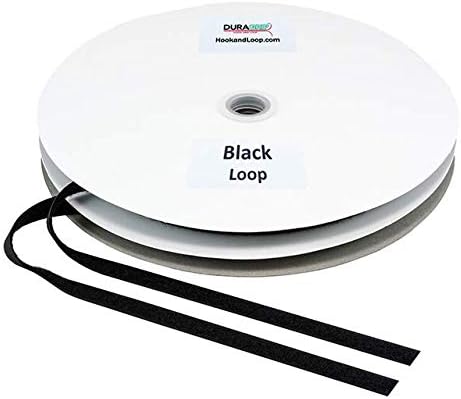 Amazon.com: DuraGrip® Brand - 1/2" Black Loop Sew-On | Loop Side Only ...