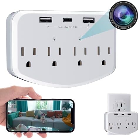 Amazon.com : TANGMI Hidden Camera Smoke Detector Wireless WiFi Camera ...