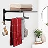 Amazon.com: TocTen Towel Rack for Bathroom, Foldable Towel Holder with ...