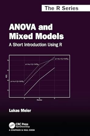 ANOVA and Mixed Models: A Short Introduction Using R : Buy Online at ...