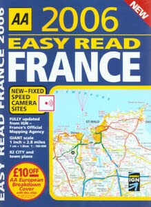 AA Easy Read France (AA Road Atlas): Amazon.co.uk: 9780749546809: Books