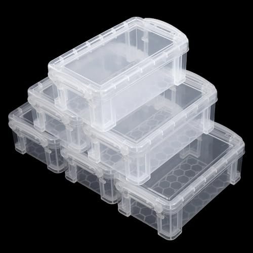 Amazon.com: 5 Pcs Mini Plastic Storage Containers Box with Lid, Small ...