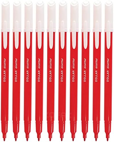 ZOFAX Feltra Felt Tips Colouring Pens, RED, Pack of 10, Draw Sketch ...