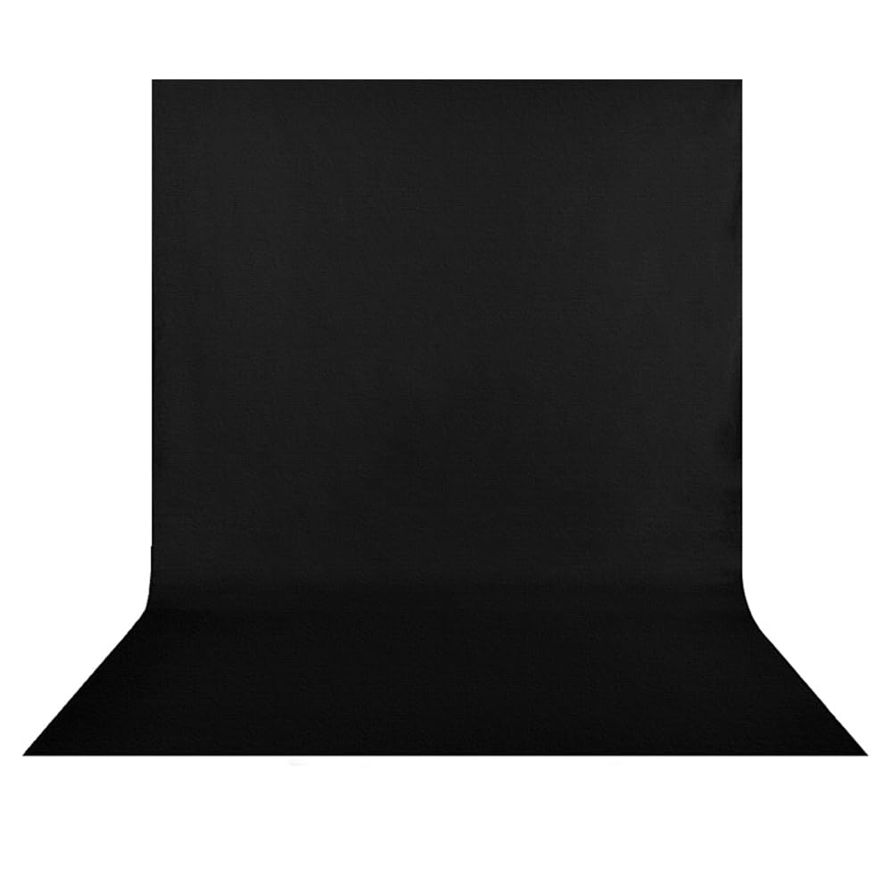 Buy HEMMOTOP Black Backdrop Background, 6x9 ft Polyester Fabric ...