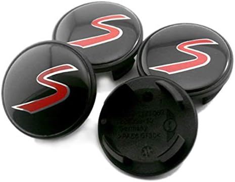 Amazon.com: 4X Black/Grey Union Jack UK Flag Wheel Center Cap Cover ...