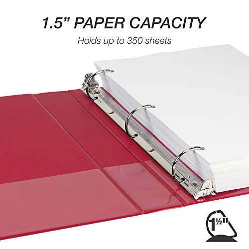 Snapklik.com : Durable 1.5 Inch Binder, Made In The USA, D Ring Binder ...