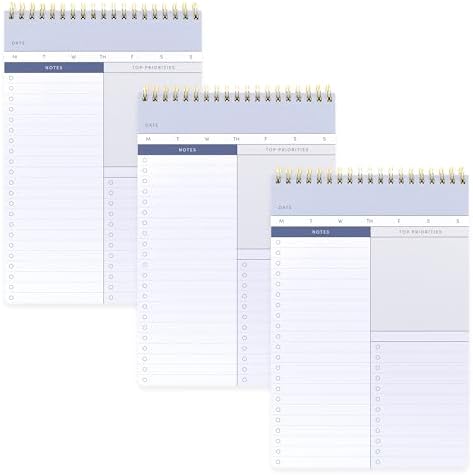 Amazon.com : PAPERAGE To Do List Notepad, Daily To Do List Notebook, 60 ...