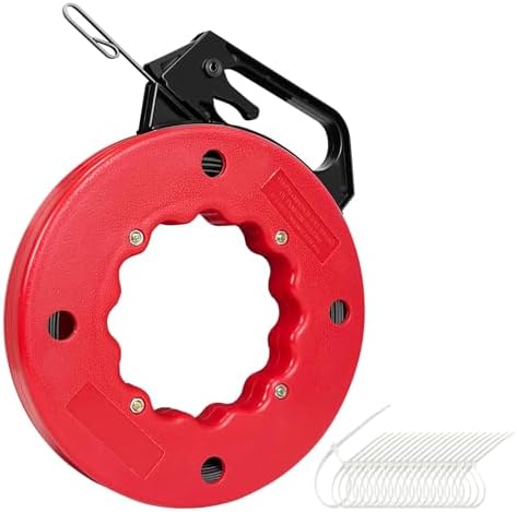 YIYITOOLS 50FT Fish Tape Wire Puller,Heavy-Duty Wire Fishing Tool,1/8 ...