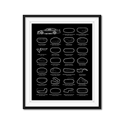 NASCAR Cup Series Race Track Circuit 2021 Handmade Inspired Poster ...