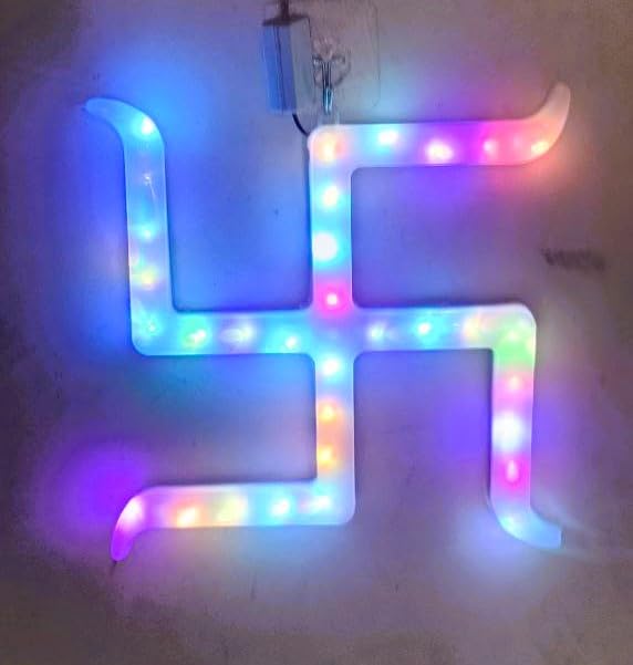 Multicolor Led Wall Hanging Decoration and Temple Decoration Light ...