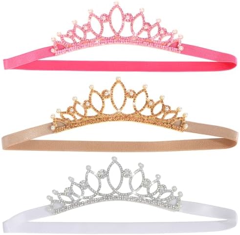Amazon.com : Huachi Princess Tiara Crown Headbands Cute Tulle Bow ...