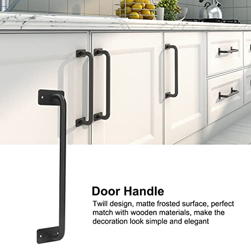 30CM/12inch Sliding Door Handle,Double Sided Black Barn Door Handle for ...