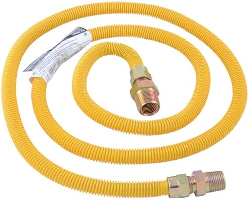 Amazon.com: Eastman 72 Inch x 1/2 Inch OD Gas Line Connector with 3/4 ...
