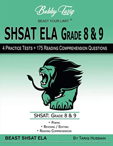 SHSAT ELA Grade 8 & 9: 4 Practice Tests + 175 Reading Comprehension ...