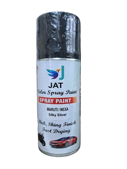 JAT Color Spray Paint, Silky Silver Applicable on Maruti Suzuki Car ...