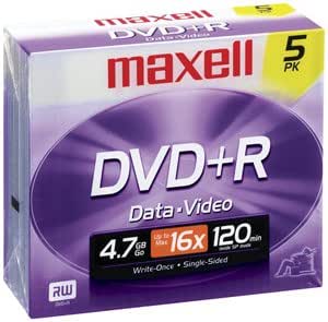 MAXELL DVD+R 4.7GB DVD Recordable Disc: Amazon.de: Fashion