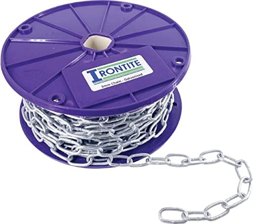 IRONTITE® Heavy Duty 3mm Metal Chain Link 1M - 30M Long, Hot Dipped ...