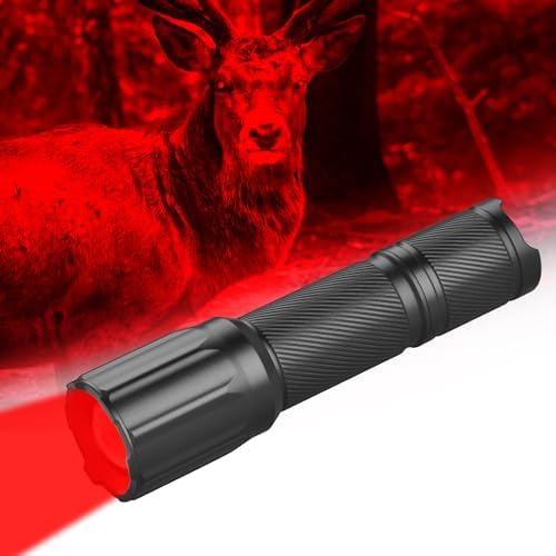 Amazon.com: TOPHUNT X1PROs Red Hunting Flashlight Rechargeable LED ...