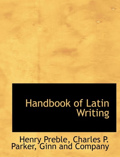 『Handbook of Latin Writing』｜感想・レビュー - 読書メーター