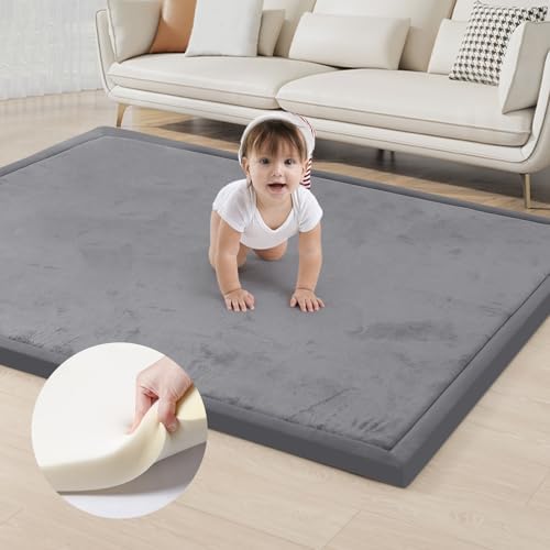 Amazon.com : Baby Play Mat 79" X 71",Reversible Waterproof Foldable ...