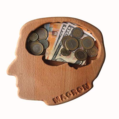 Amazon.com: Macron | Emmanuel Macron Head Shaped Wooden Snack Platter ...