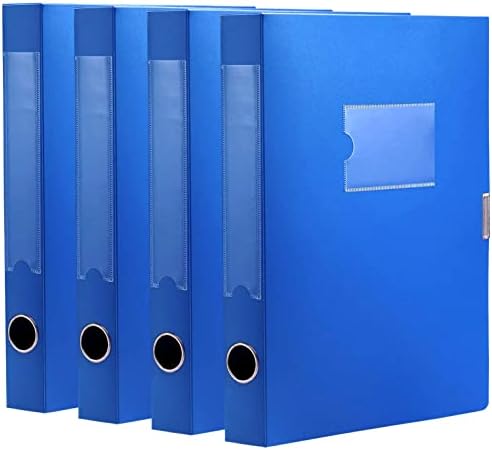 Amazon.com : HUA JIE A4 Storage File Boxes Plastic Archives Cases with ...