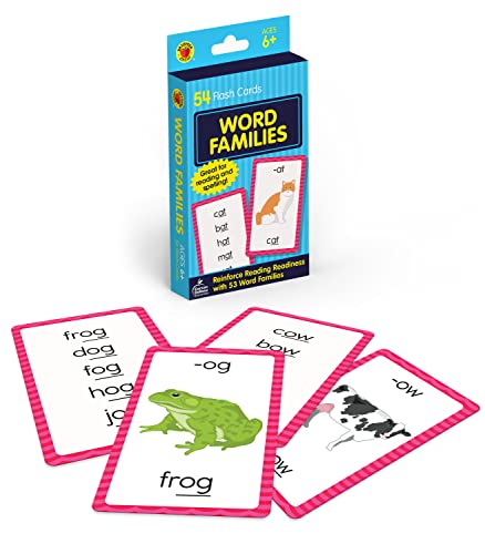 Buy Carson Dellosa Word Family Flash Cards for Kids Ages 6+, Phonics ...