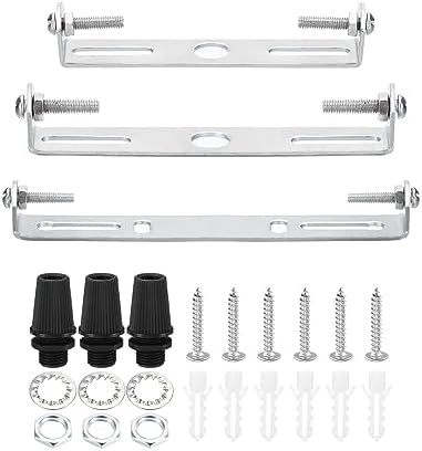 PATIKIL 90mm 105mm 120mm Ceiling Light Plate Kit, 3 Set Light Fixture ...