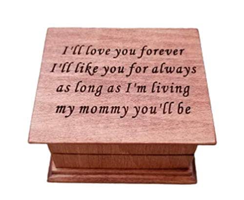 Amazon.com: Custom made music box with quote: I'll love you forever I ...