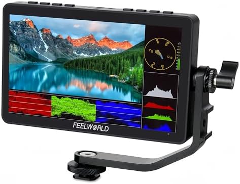 Amazon.com : FEELWORLD F5 5 Inch DSLR On Camera Field Monitor Small ...