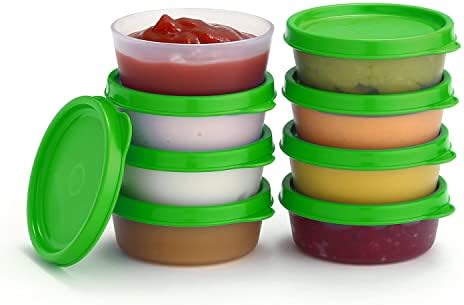 Amazon.com: Salad Dressing Condiment Containers (6-Pack); 2-Ounce To-Go ...