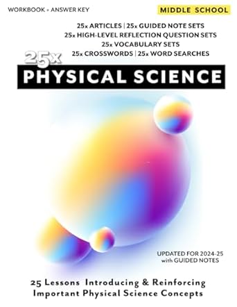 Amazon.com: 25x: Physical Science - Middle School - 25 Mini-Lessons To ...