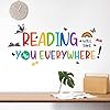 Amazon.com: Buiory Inspirational Wall Stickers: Reading Will Take You ...