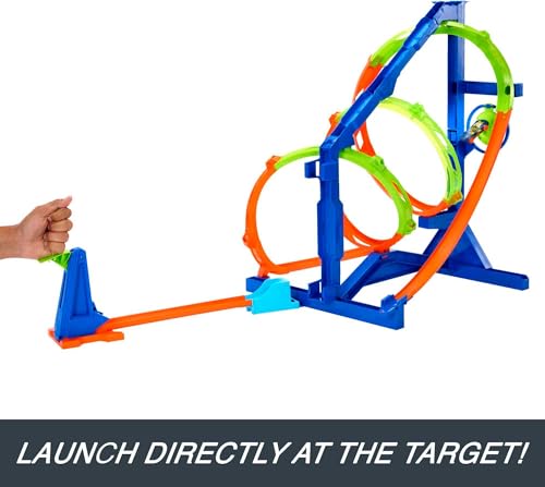 Snapklik.com : Hot Wheels Toy Car Track Set Corkscrew Twist Kit