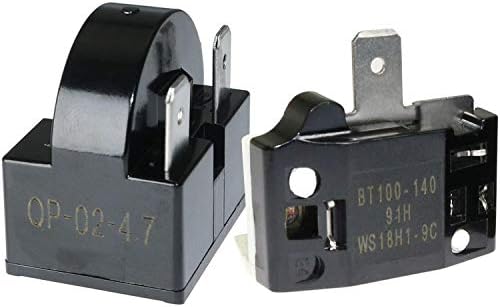 Amazon.com: MEETOOT 1pcs QP-02-4.7 PTC Refrigerator Start Relay 3 Pin ...