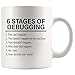 Panvola Stages of Debugging Computer Programmer Gift Funny Programming Mug for Dad Husband ...