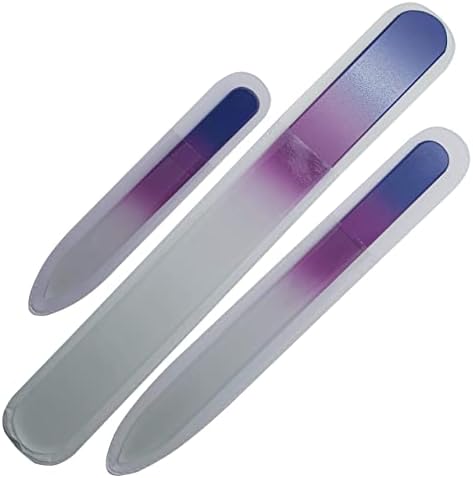 Amazon.com : P2P Nails Glass Fingernail Files with Case - Manicure Set ...
