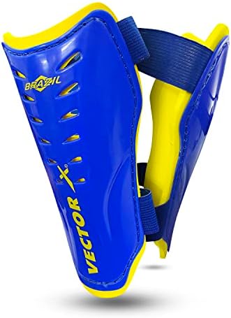Buy Vector X Football Shin Guard with Adjustable Velcro Strap (L ...