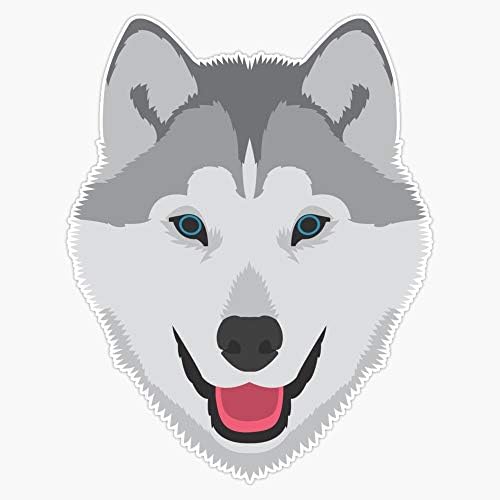 Amazon.com: Siberian Husky Sticker Vinyl Waterproof Sticker Decal Car ...