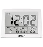 MEBUS Digital Air Station with Indoor Thermometer and Hygrometer, Clock ...