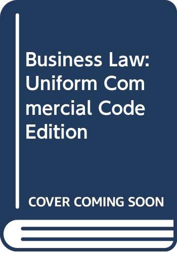 Business Law: Uniform Commercial Code Edition: Babb, Hugh Webster ...