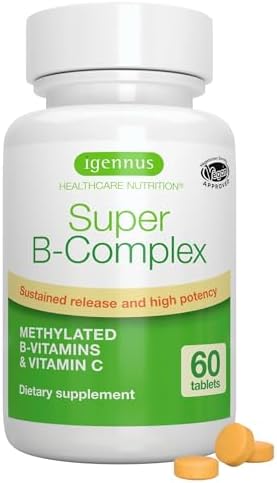 Amazon.com: Igennus Super B-Complex Methylated B Vitamins - Sustained ...