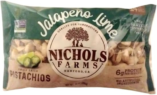 Amazon.com : Nichols Farms California Pistachios Roasted Jalapeno and ...