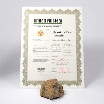 United Nuclear Generic Uranium Ore, Range 'B' 3,500 to 5,000 CPM ...