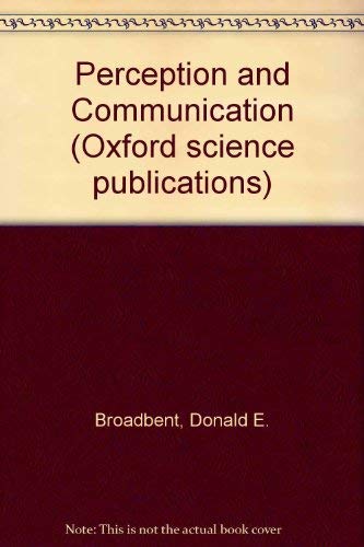 Amazon | Perception and Communication | Broadbent, D. E. | Words & Language