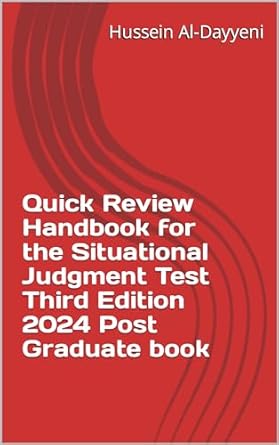 Quick Review Handbook for the Situational Judgment Test Third Edition ...